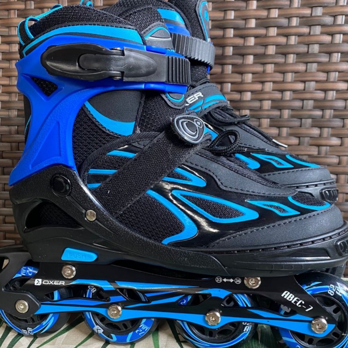 Patins Oxer Pixel (azul) Semi Novo | Item p/ Esporte e Outdoor Oxel ...