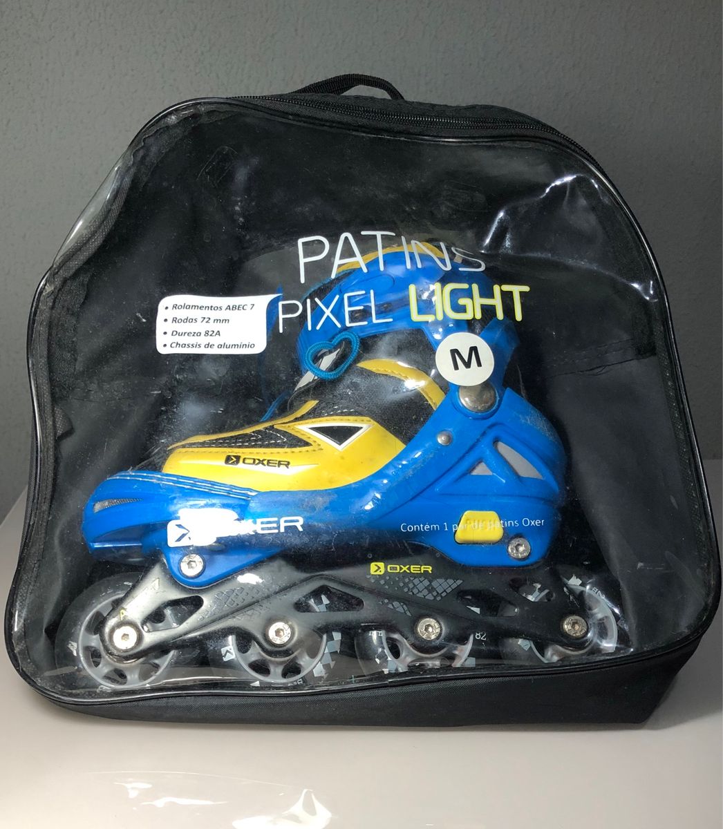 Patins Oxer Pixel Light Ajustável Original | Item p/ Esporte e Outdoor ...