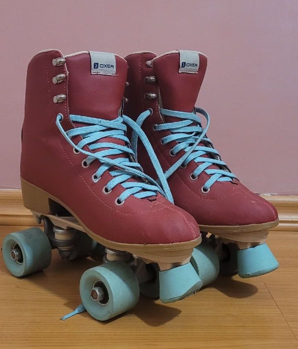 Patins Quad Retro Oxer Vermelho 4 Rodas N 36 | Item p/ Esporte e ...