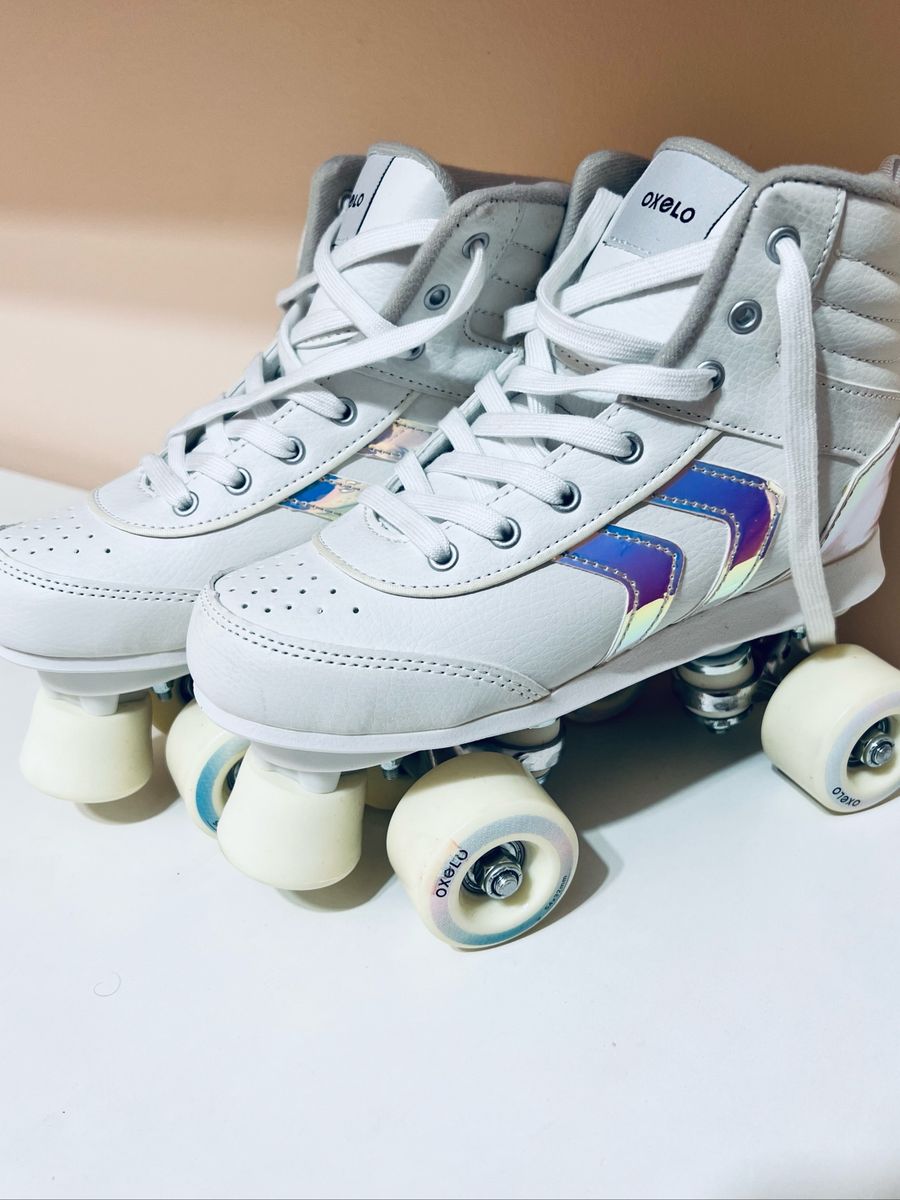 Patins Roller - Quad Oxelo | Item Infantil Oxer Usado 72936783 | enjoei