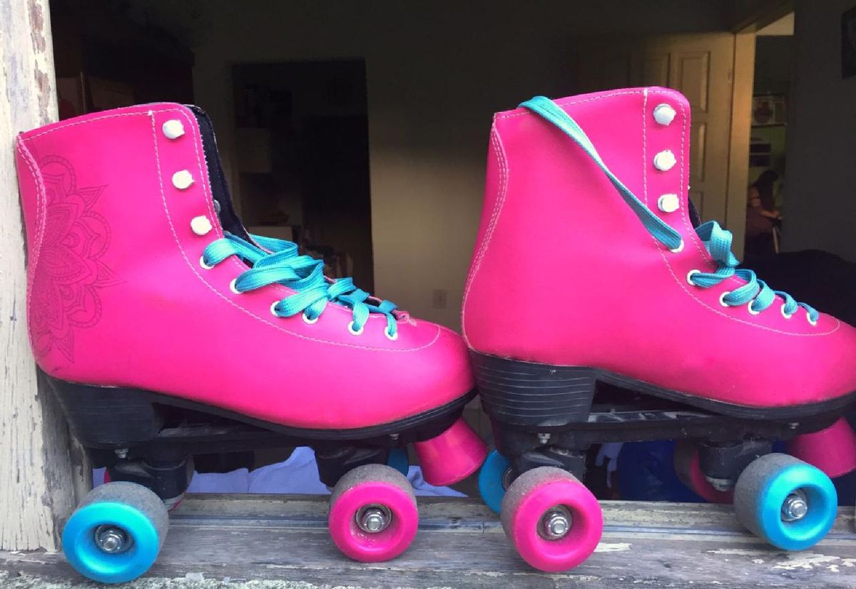 Patins Squad Quatro Rodas Roller | Calçado Infantil para Meninas Usado ...