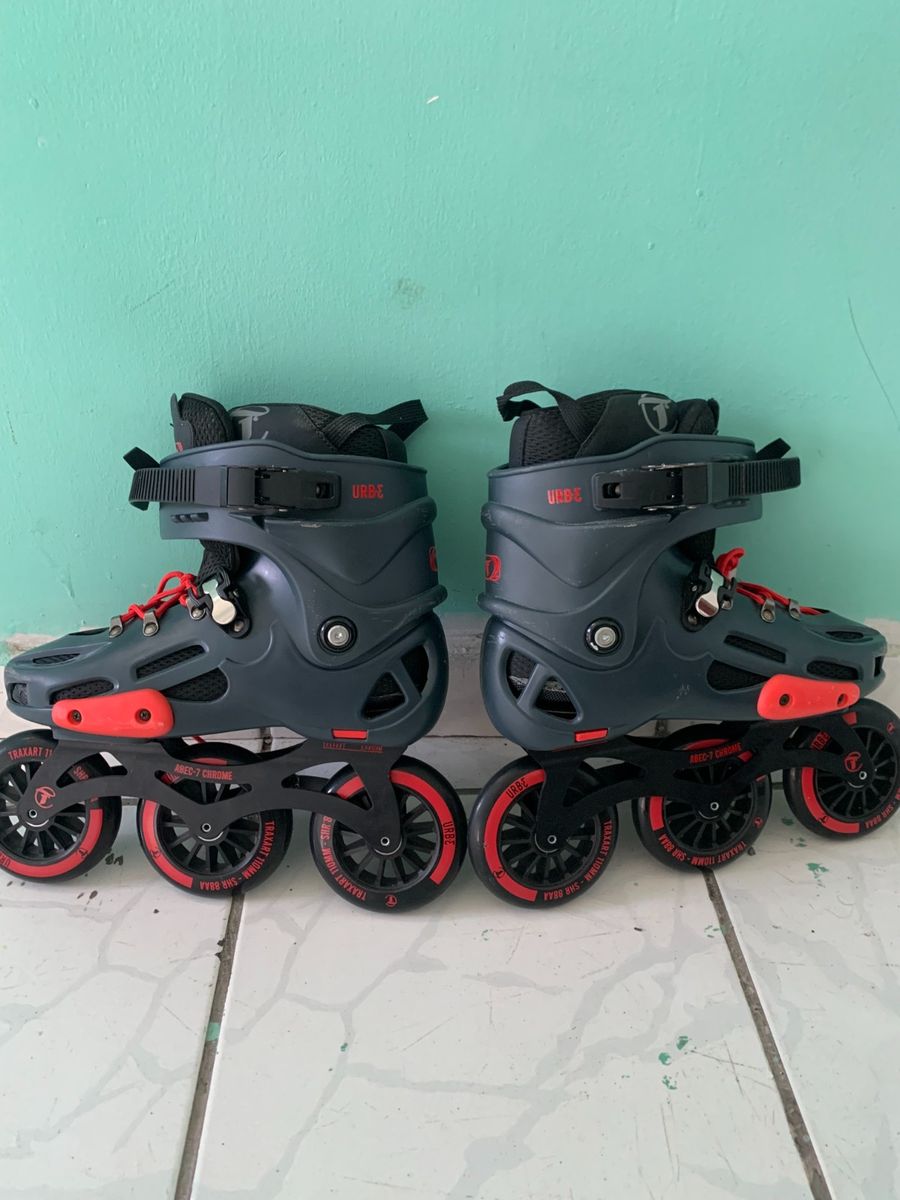 Patins 3 Rodas Urbe Traxart Freestyle, Urban Usado Duas Vezes, Rodas ...