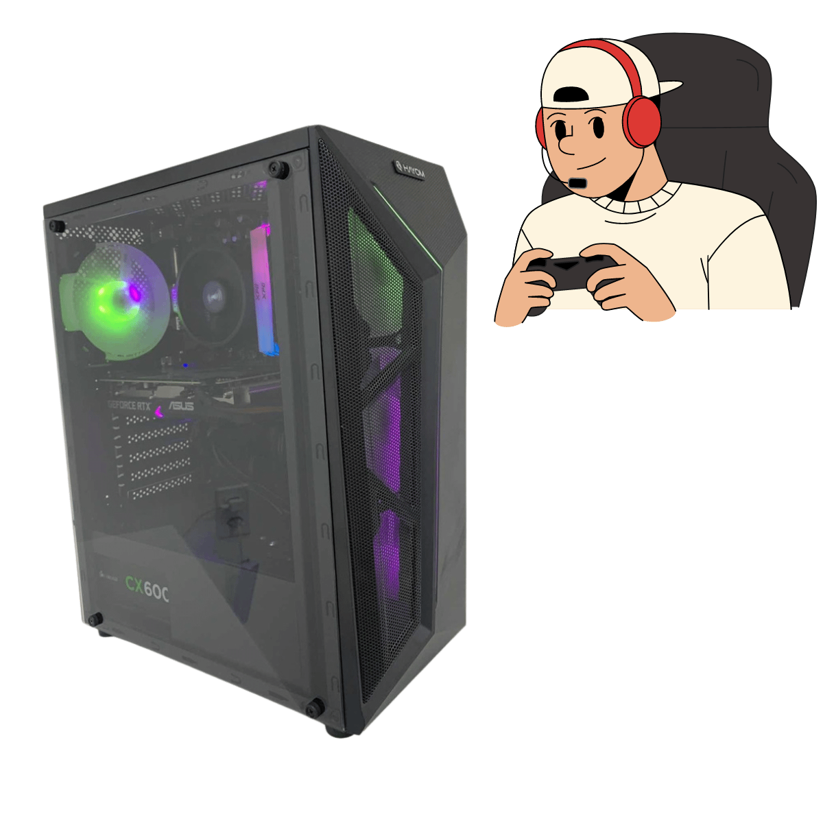 Pc Gamer Raizen5 Rtx3060 12gb+16gb Ram Ssd240gb Oportunidade ...