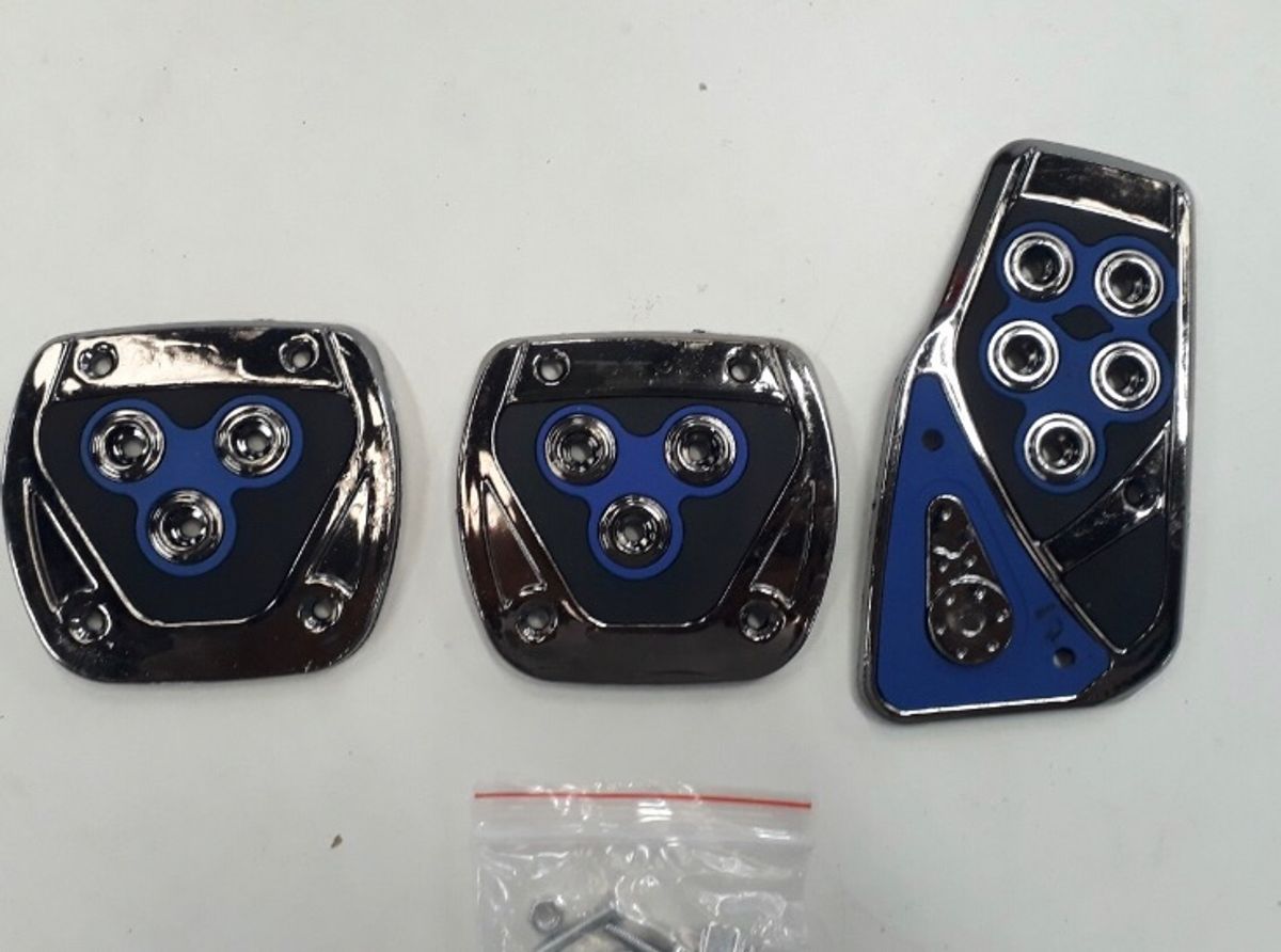 Pedaleira Esportiva Automotiva Carro Tuning 3 Pecas + Nf-e | Carro Nt ...