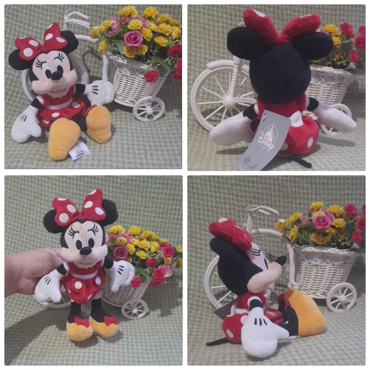 Pelúcia Minnie Mouse Vermelha Disney com Etiqueta Conforme Fotos ...