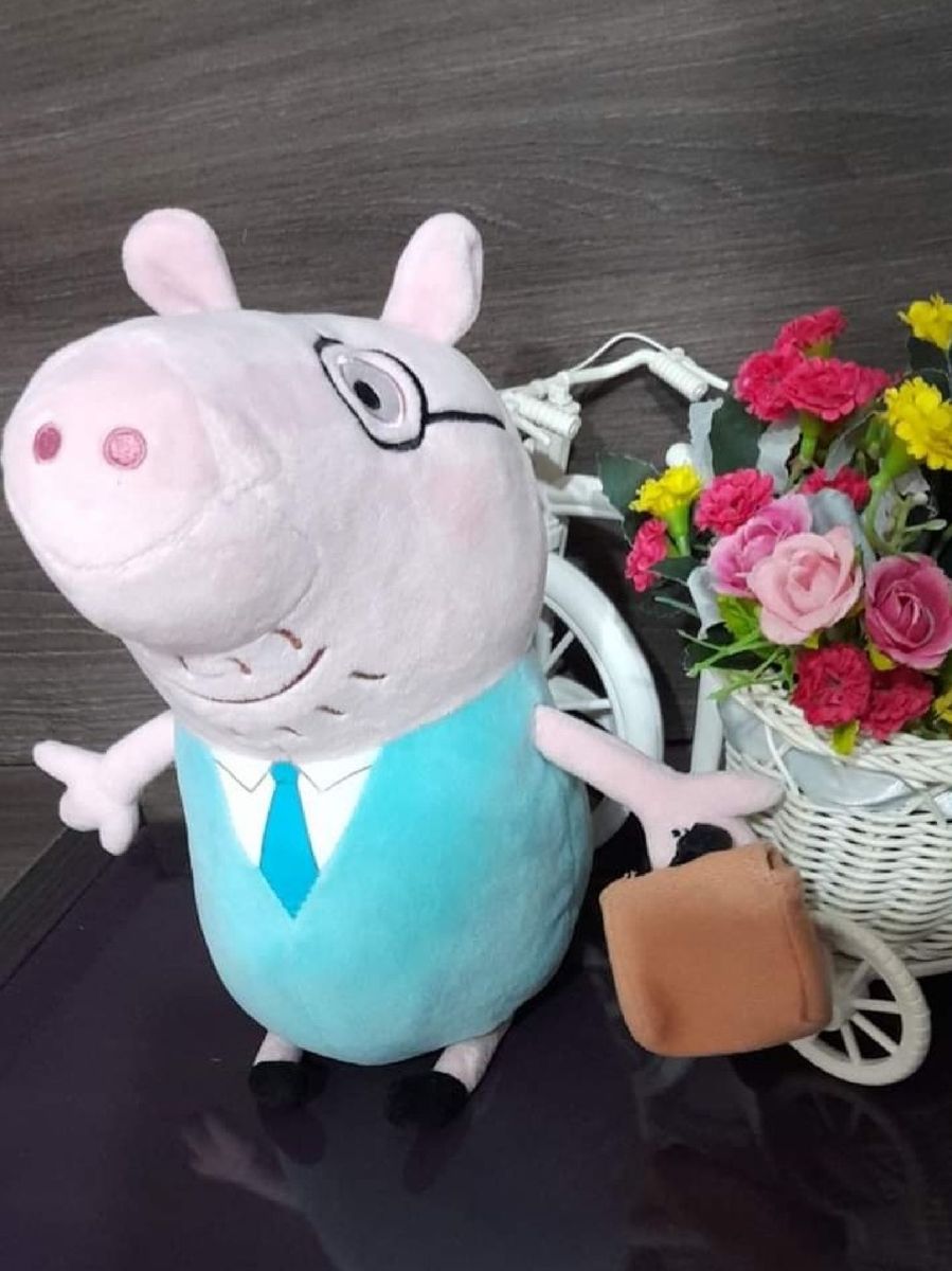 Pelúcia Papai Pig Desenho Peppa Pig da Ty Conforme Fotos | Pelúcia Ty ...