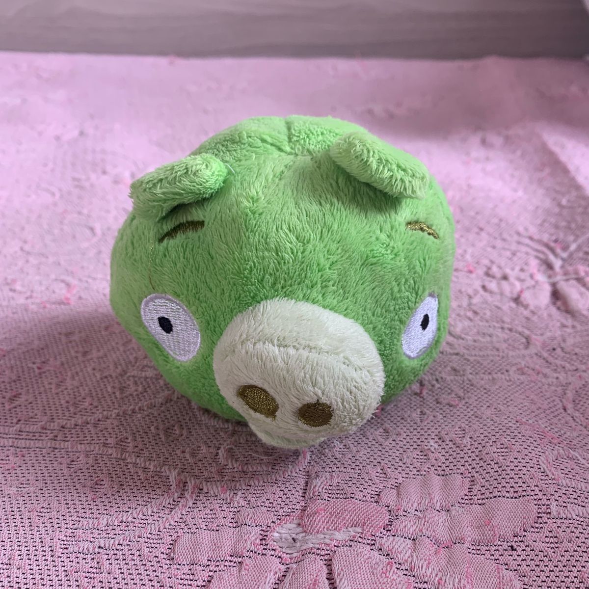 Pelúcia Porco Verde Angry Birds | Pelúcia Angry Birds Usado 77029679 ...