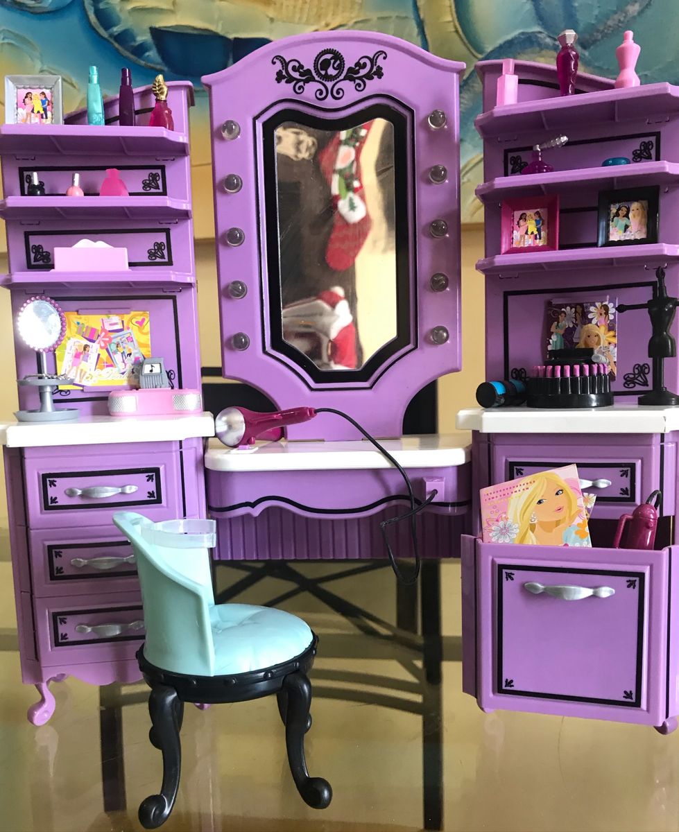Penteadeira Camarim Barbie Ultra Glam | Brinquedo Barbie Usado 49388165 ...
