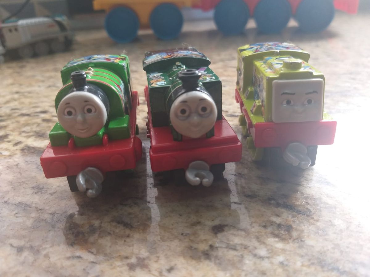 Percy, Whiff e Scruff - Thomas e Seus Amigos | Brinquedo Mattel Usado ...