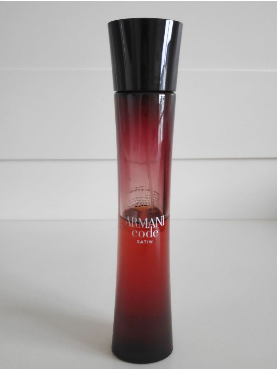 Perfume Armani Code Satin Edp Usado Frasco de 75ml Provador Conforme As ...