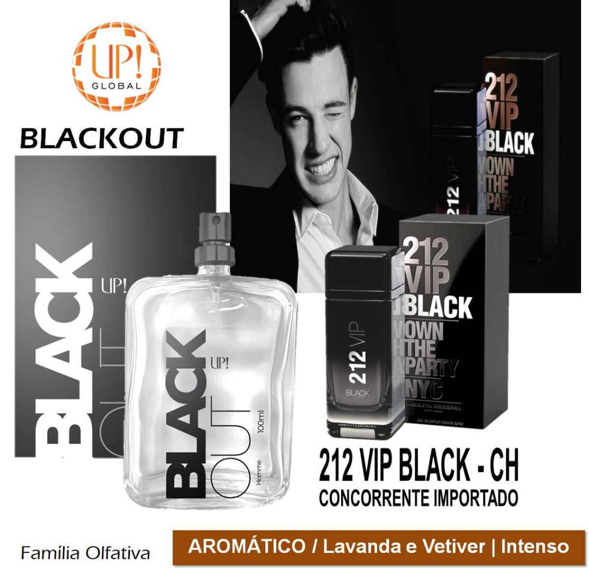 Perfume Black Out Homme 100ml | Perfume Masculino Up Nunca Usado ...