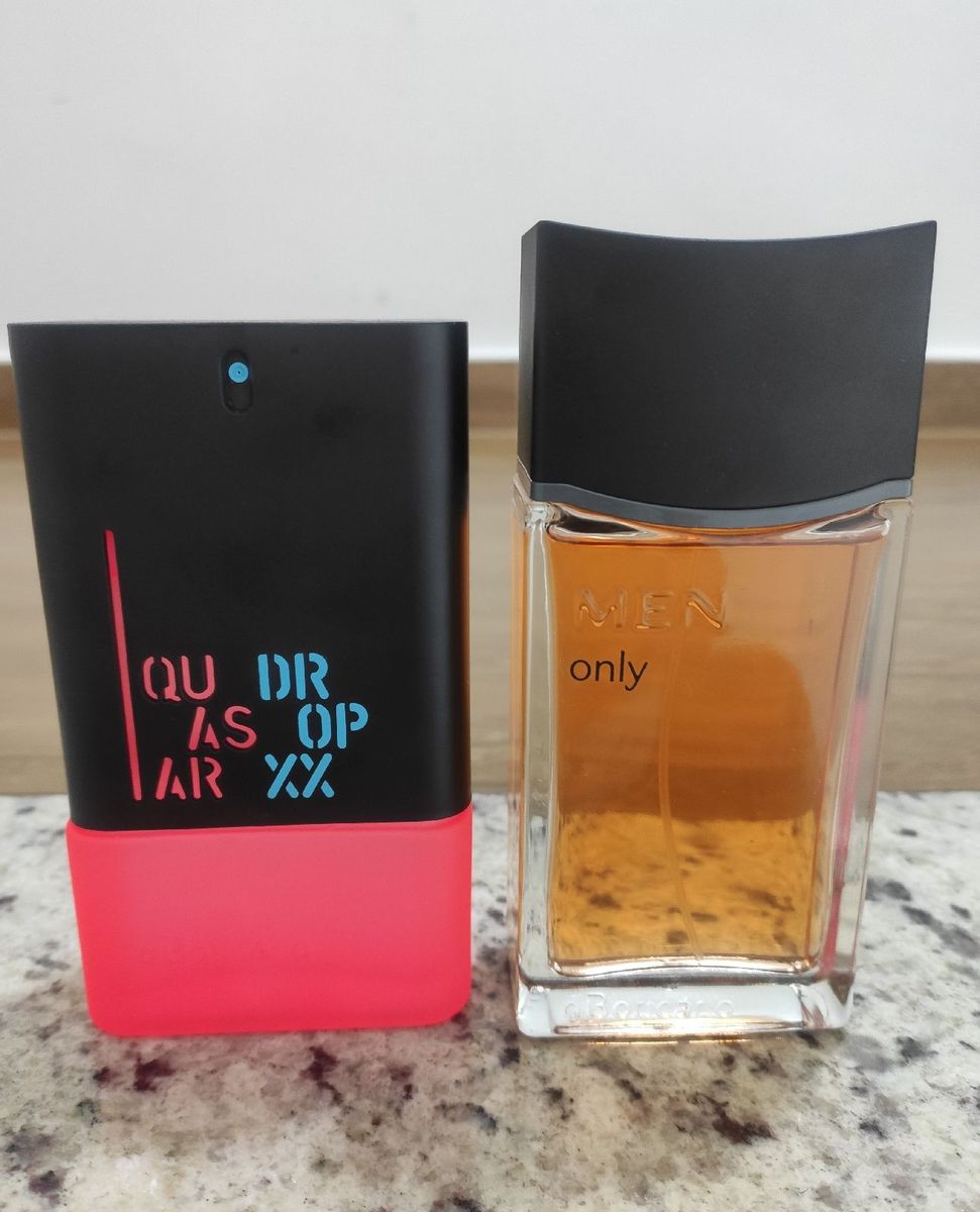 Perfume Boticário Quasar Drop Xx e Perfume Men Only | Perfume Masculino ...