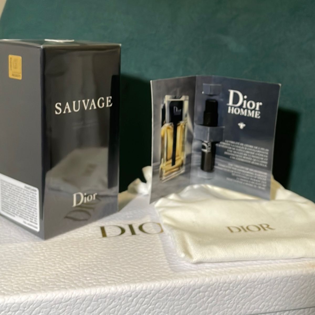 Perfume Dior Sauvage Eau de Toillete 100ml e Amostra Dior Homem Lacrado ...