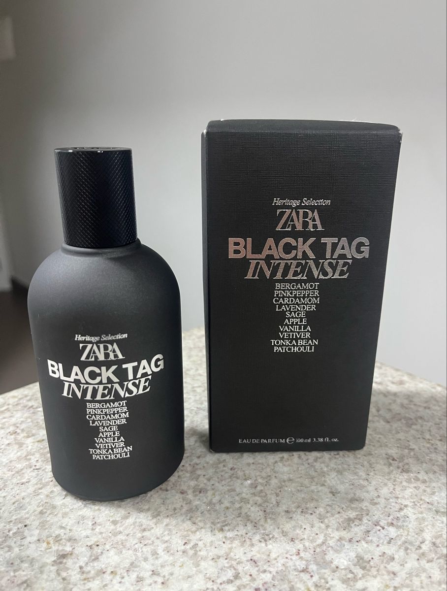 Perfume Zara Black Tag Intense 100 Ml - Novo | Perfume Masculino Zara ...
