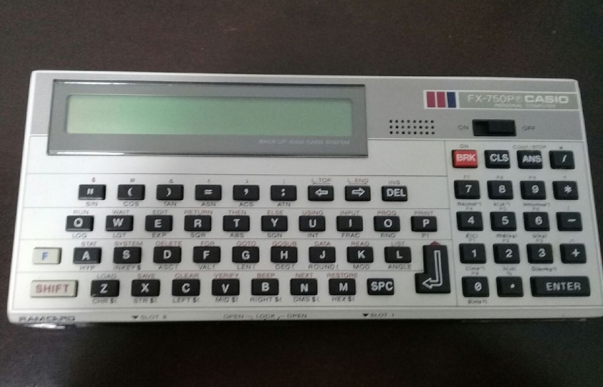 Personal Computer Casio Fx 750p | Item Info & Eletro Casio Usado ...