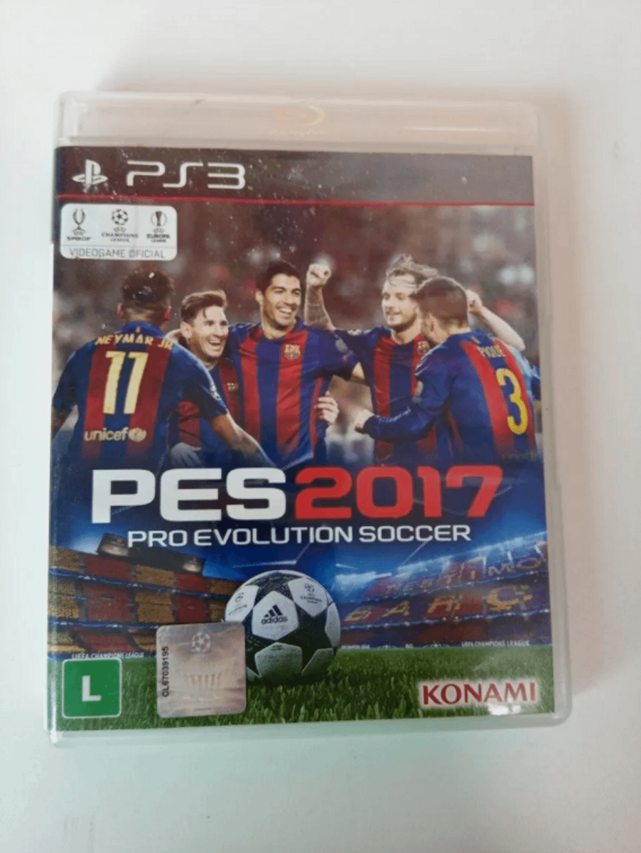Pes 2017 Ps3 Original em Midia Fisica Playstation | Jogo de Videogame ...