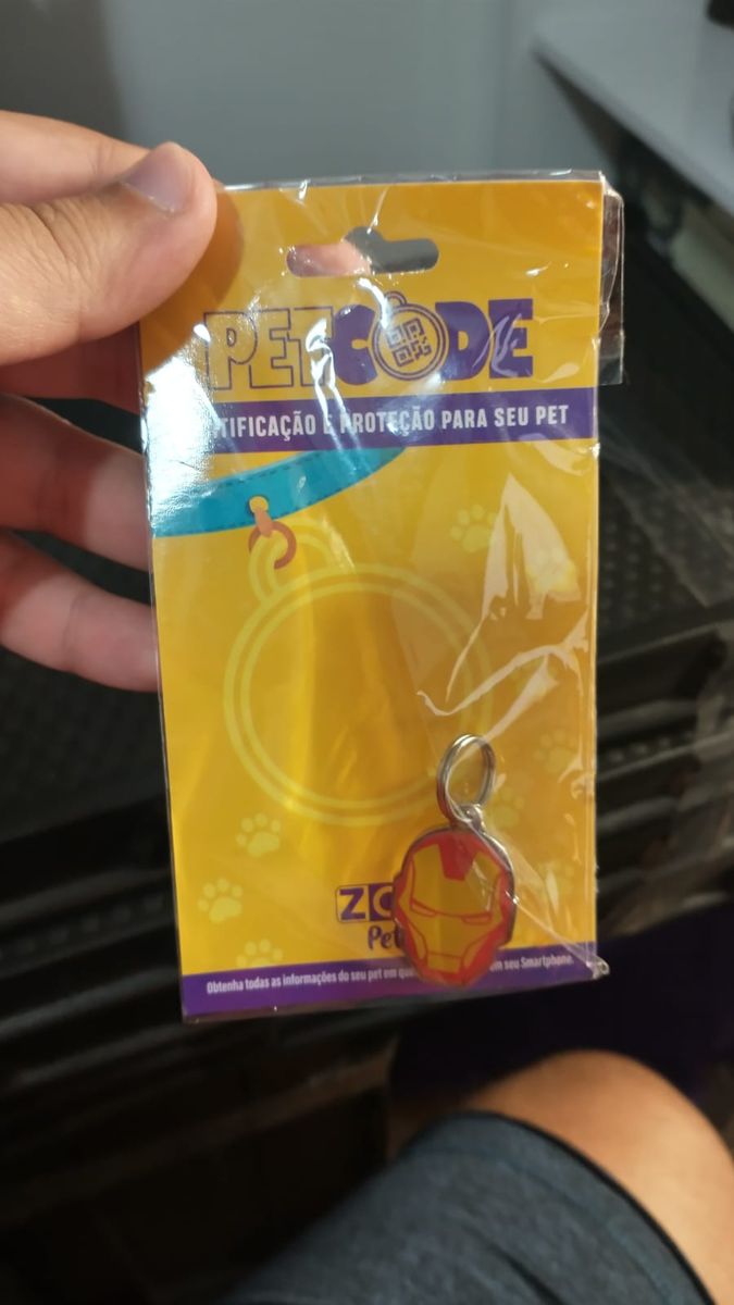 Pet Code Oficial - Homem de Ferro (iron Man) - Marvel - Tamanho Único ...