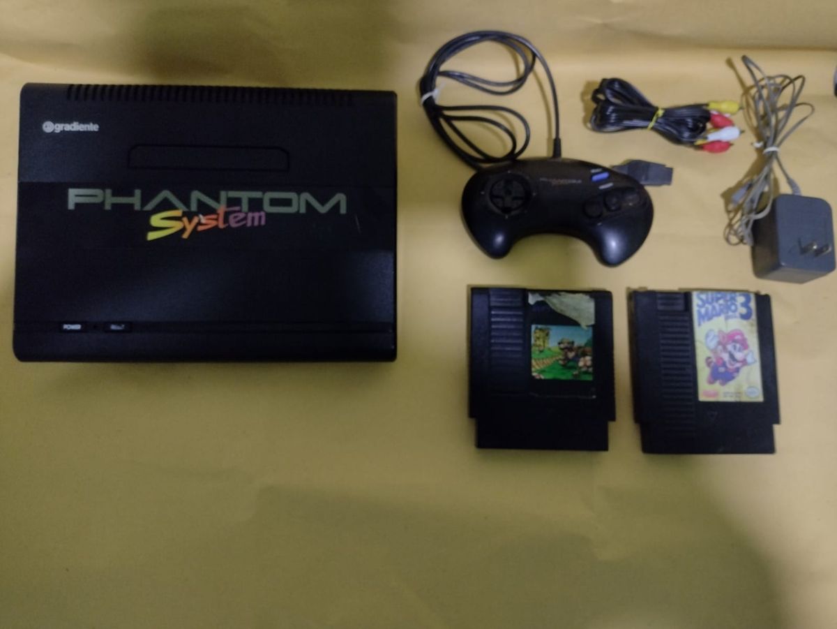 Phantom System Completo 3 Jogos Originais ( Trilogia do Mario Bros 1,2 e 3 ) | Console de ...