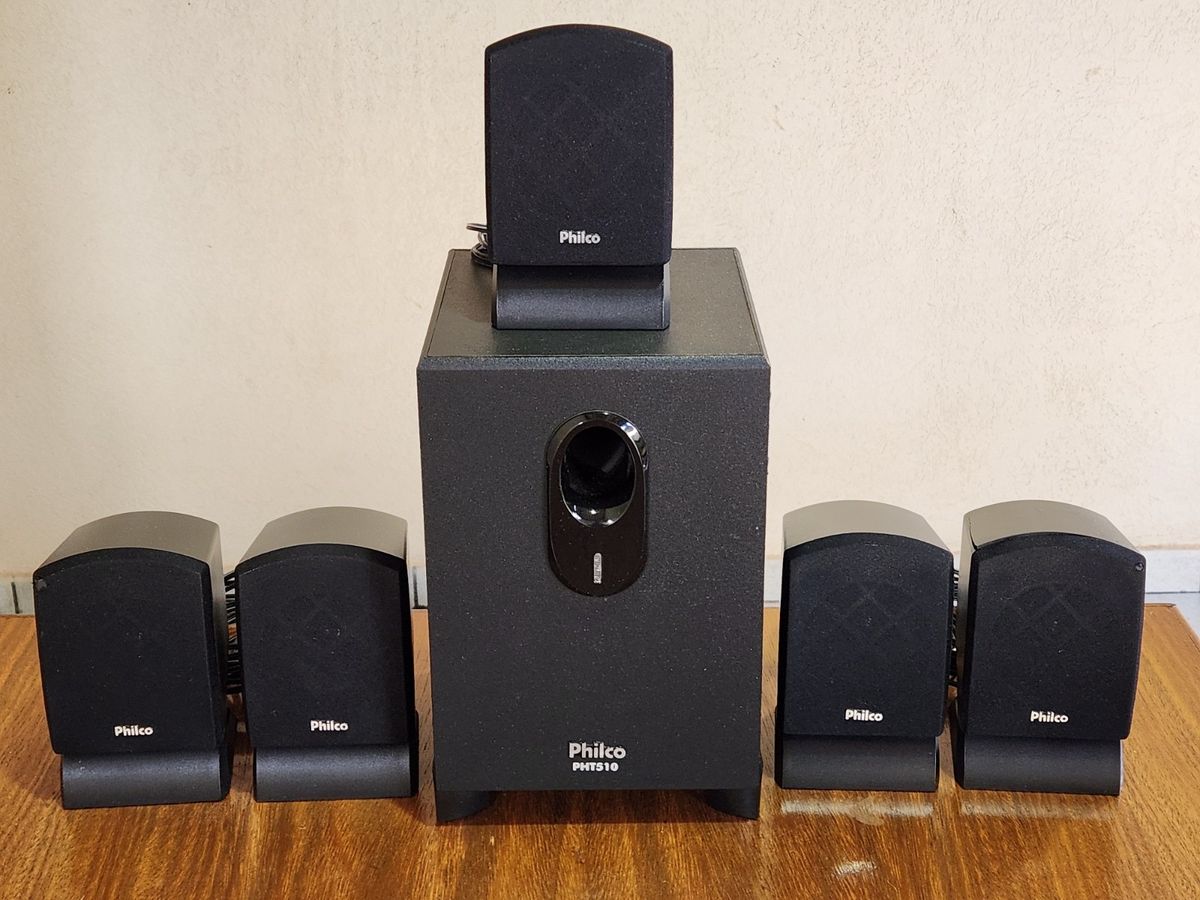 Philco Pht510 Home Theater 5.1 Subwoofer Ativo Caixa Som Tv Soundbar ...