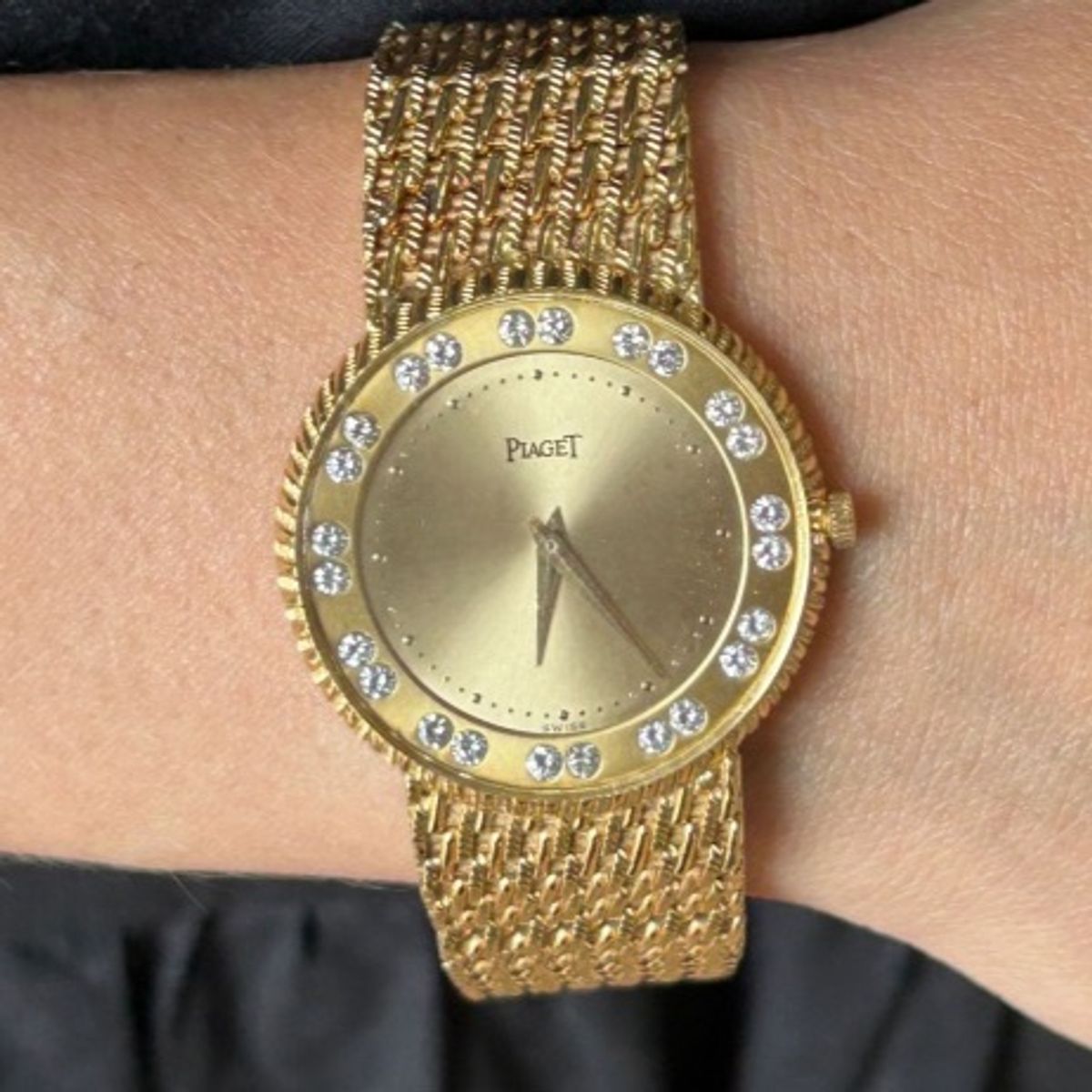 Piaget Relógio de Pulso Feminino em Ouro 18k e 24 Diamantes | Relógio ...