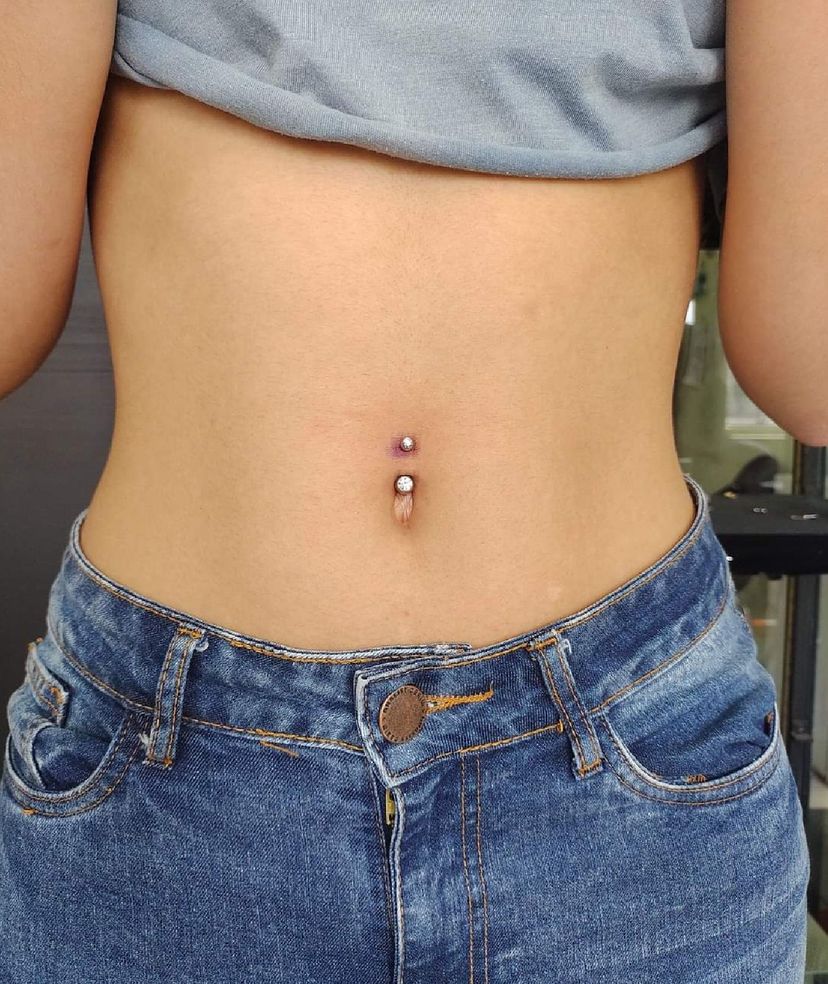 Piercing Umbigo de Titânio | Cacareco Titânio Nunca Usado 80948487 | enjoei