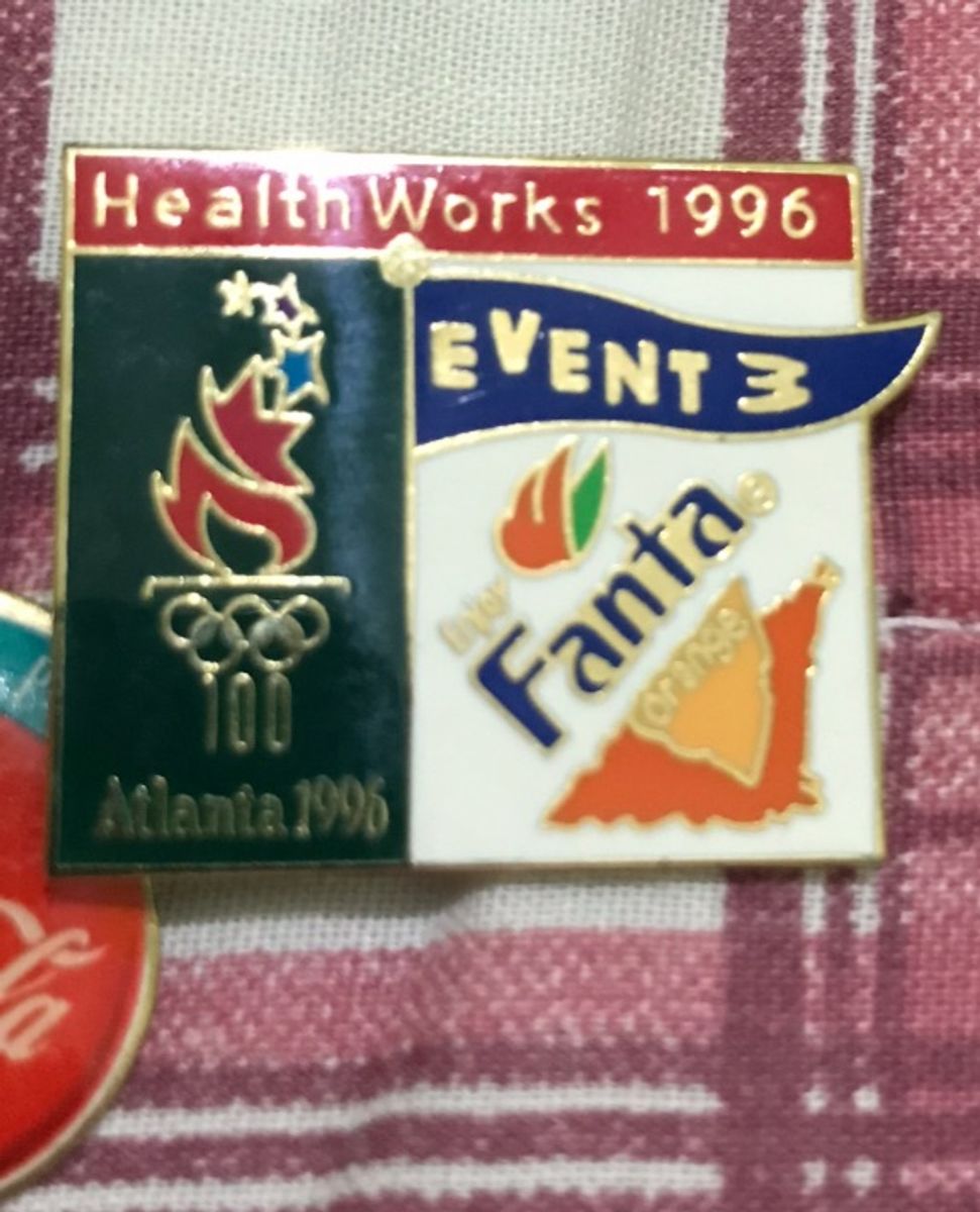 Pin Coca-cola/fanta Laranja Olimpíadas Atlanta 1996 Importado | Produto ...