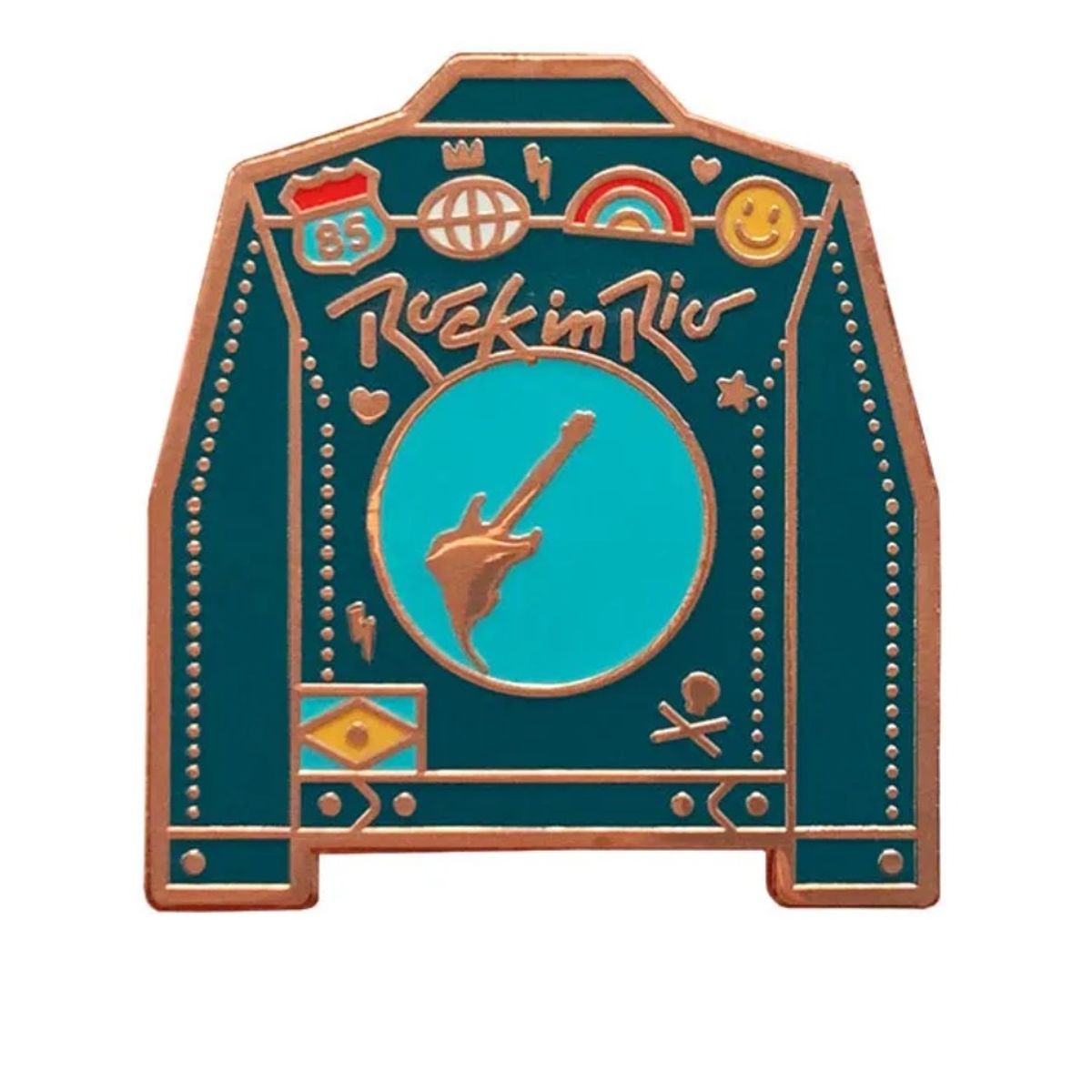 Pin Jaqueta Rock In Rio Oficial | Item de Música Icebrg Nunca Usado ...