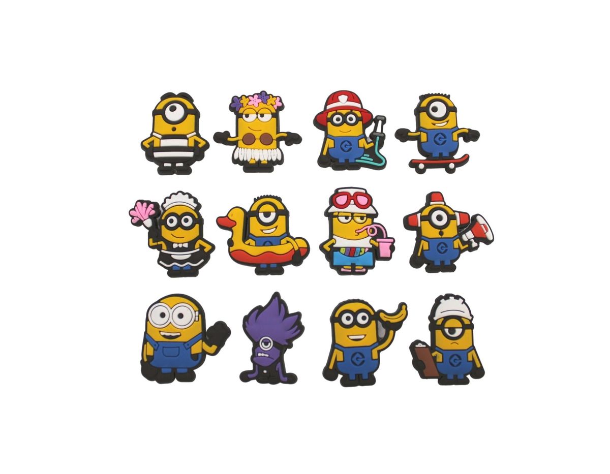 Pin para Crocs Minions Kit com 12 Pins | Item Infantil Nunca Usado ...
