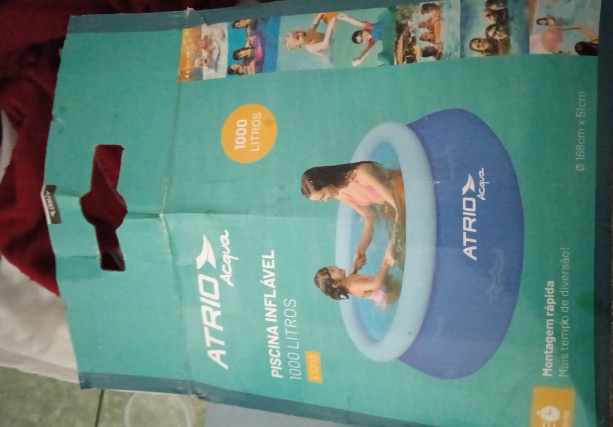 Piscina Infravel de 1000 Litros Marca Atrio | Brinquedo para Bebês ...