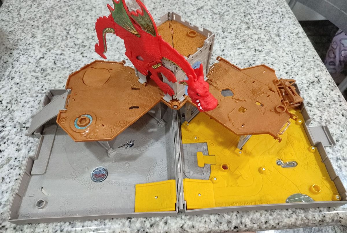 Pista Pop-up Dragon Castle Matchbox | Brinquedo para Bebês Matchbox ...