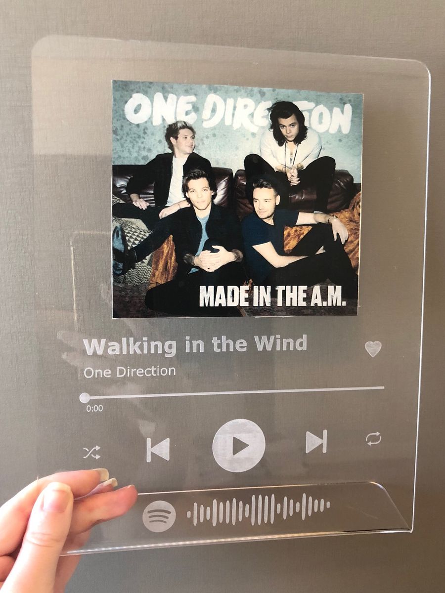 Placa de Acrílico Interativa One Direction | Item de Decoração Ot5 ...