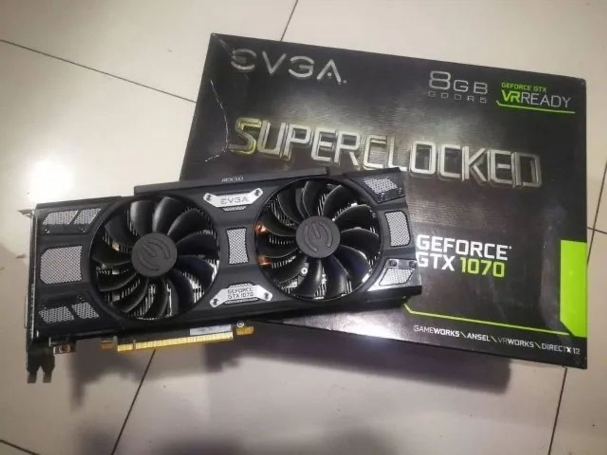 Placa de Vídeo - Gtx 1070 8gb Evga Sc | Computador Desktop Evga Usado ...