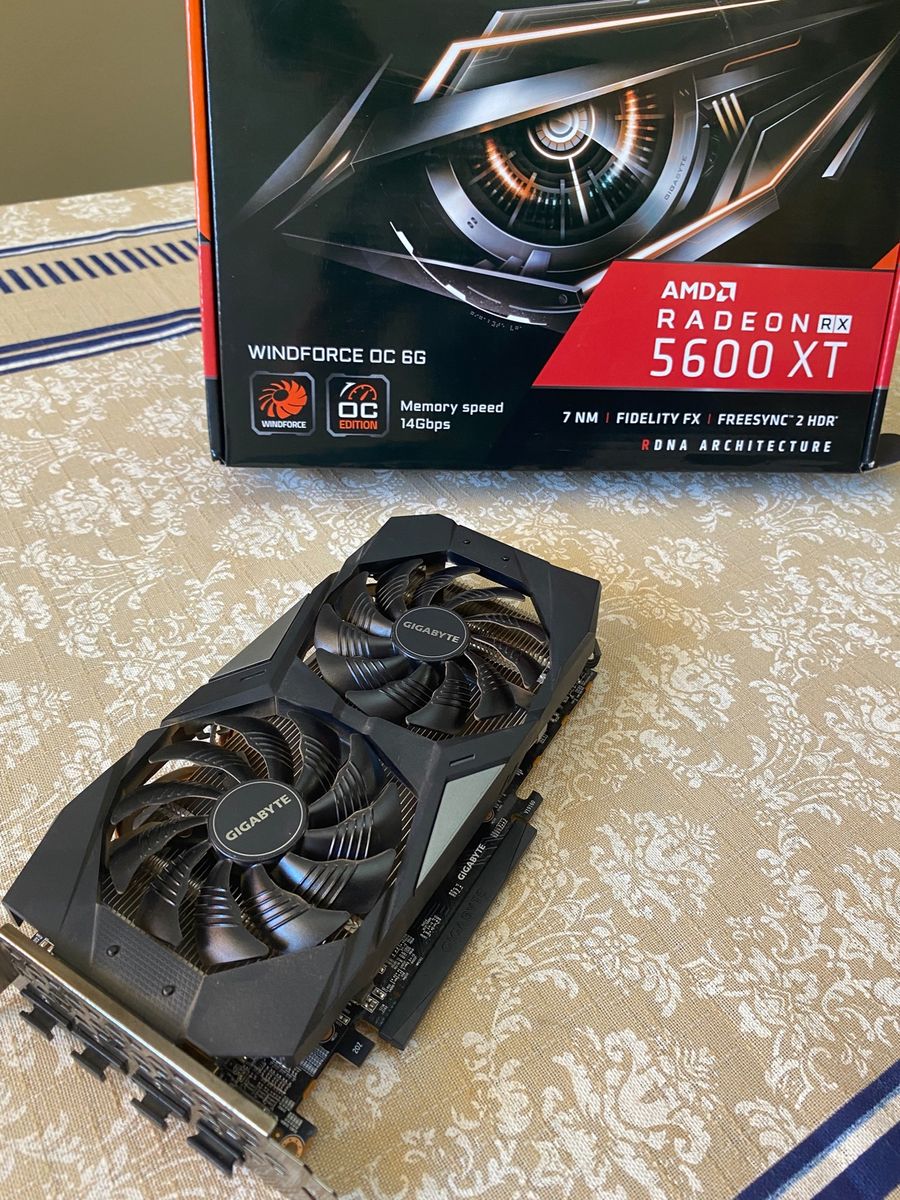 Placa de Video Rx5600xt Windforce Oc 6gb | Computador Desktop Gigabyte Usado 77068428 | enjoei
