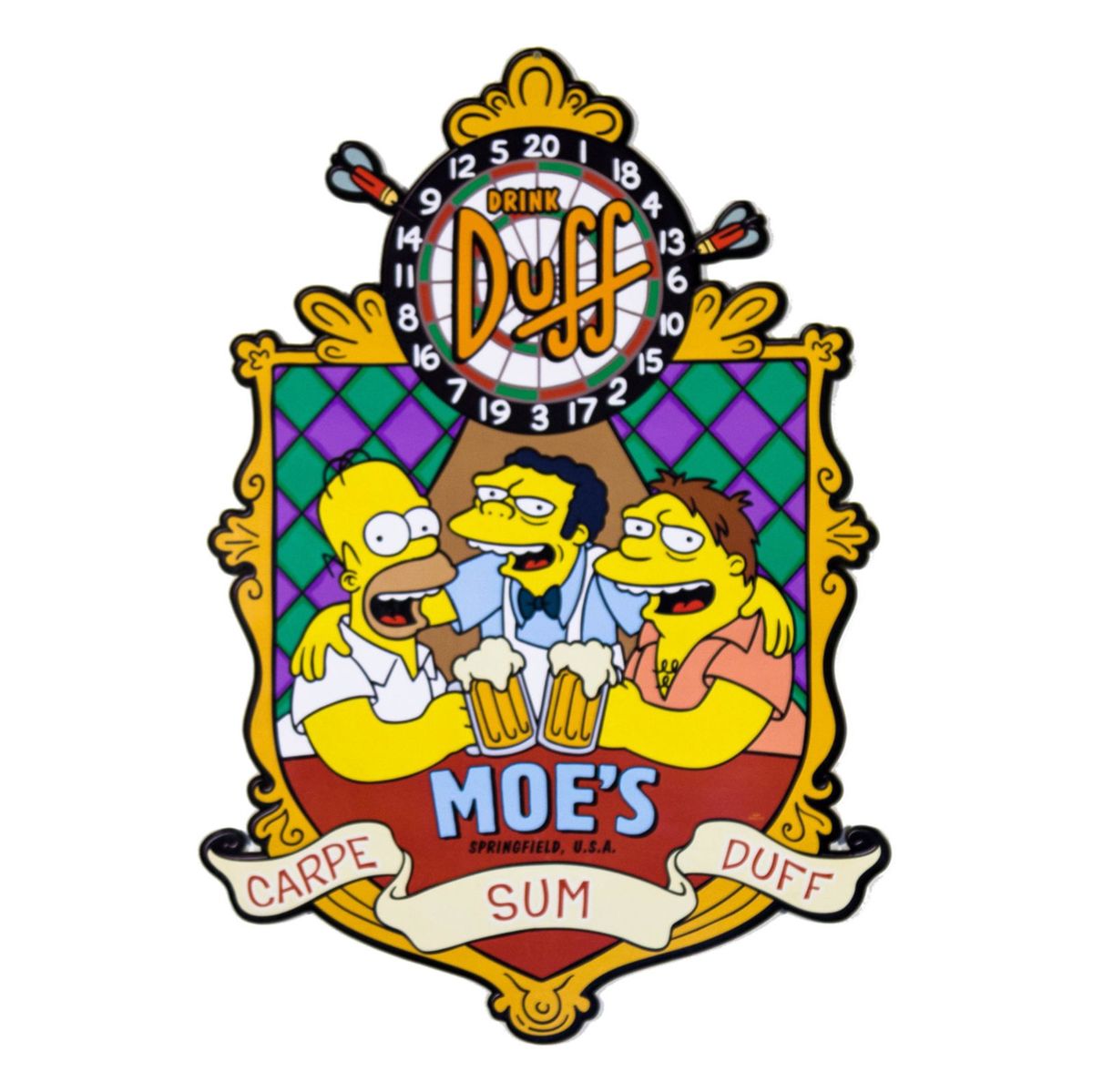 Placa Decorativa Simpsons Bar do Moe | Item de Decoração Nunca Usado ...