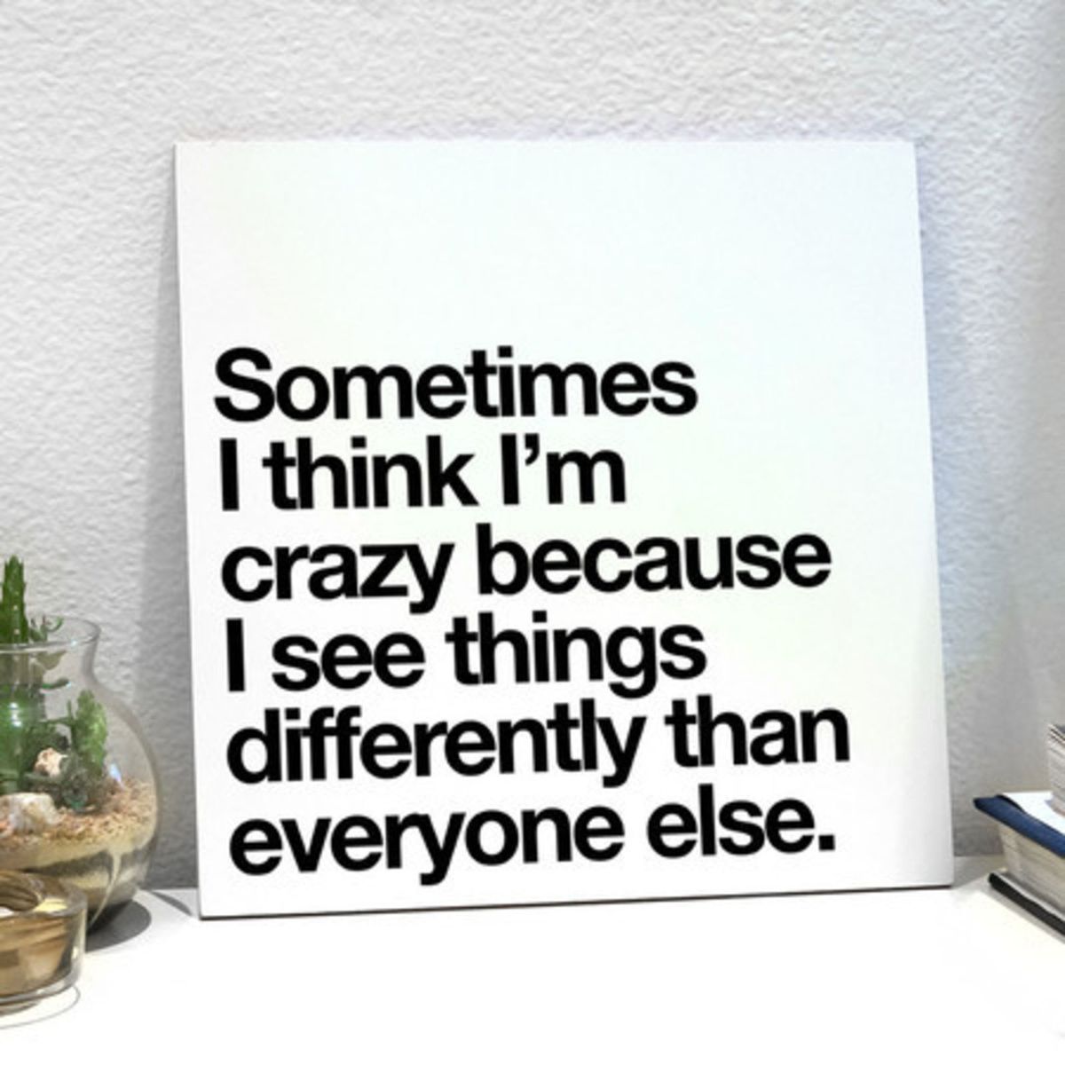 Placa I See Things | Item de Decoração Decohouse Nunca Usado 13621084 ...