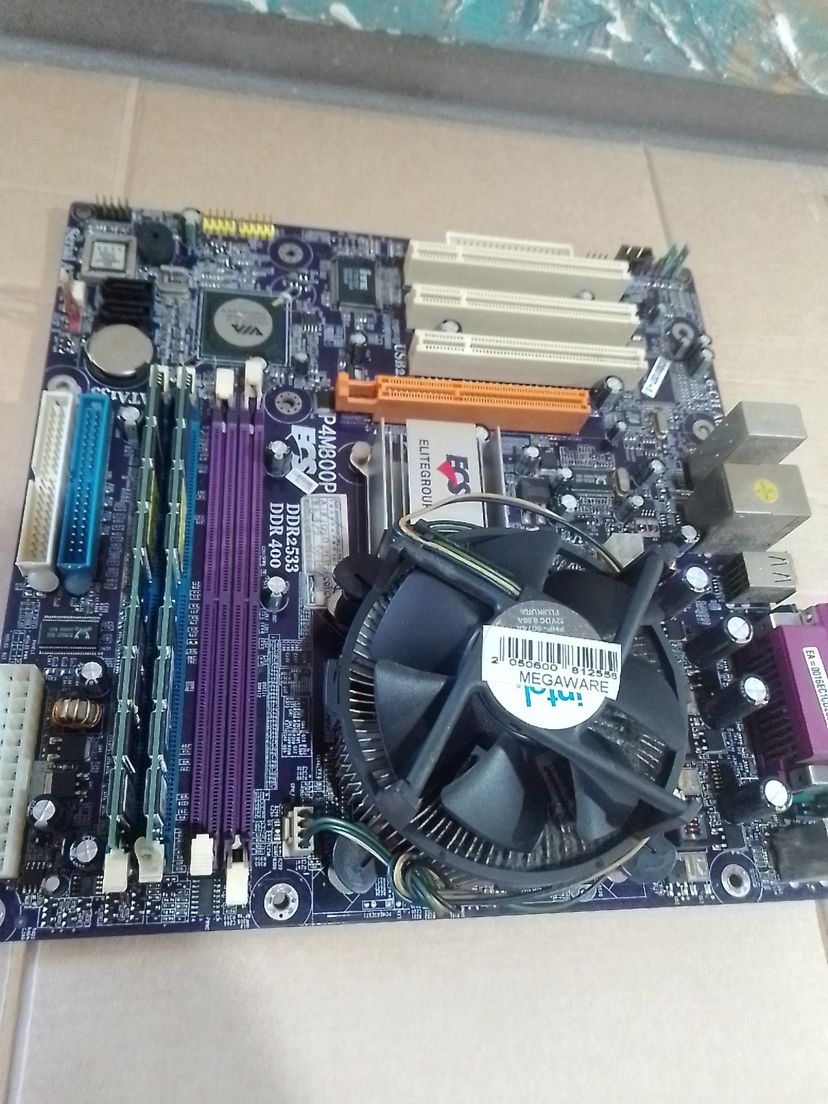 Placa Mãe Ecs + Cpu Pentium 4 + Memória (antiga) | Computador Desktop Intel Usado 78915718 | enjoei