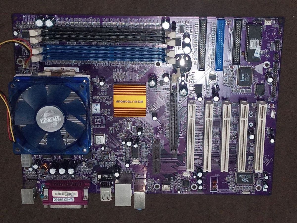 Placa Mae K7s5a Pro com Processador Athlon | Computador Desktop Usado ...