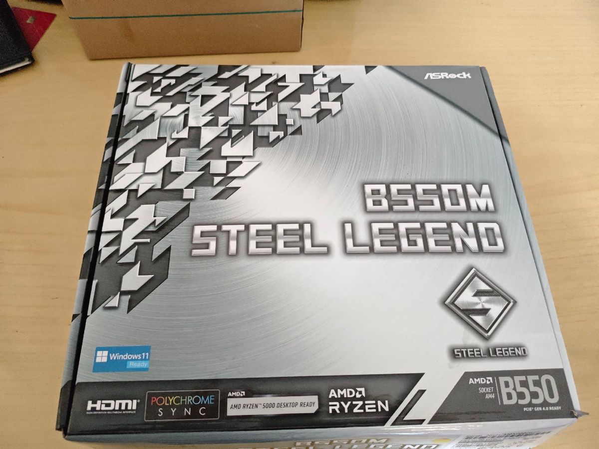 Placa Mãe Steel Legend B550m (novo) "com Atualização de Bios ...