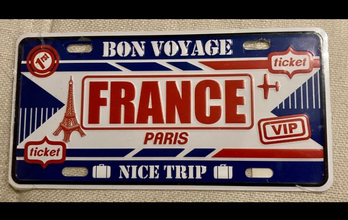 Placa Metal Franca | Item de Decoração Nunca Usado 75298935 | enjoei