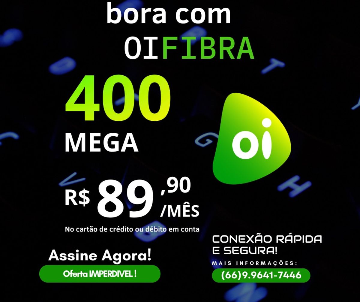 Plano de Internet Oi Fibra 400 Mega | TV e Display Oi Fibra Nunca Usado ...