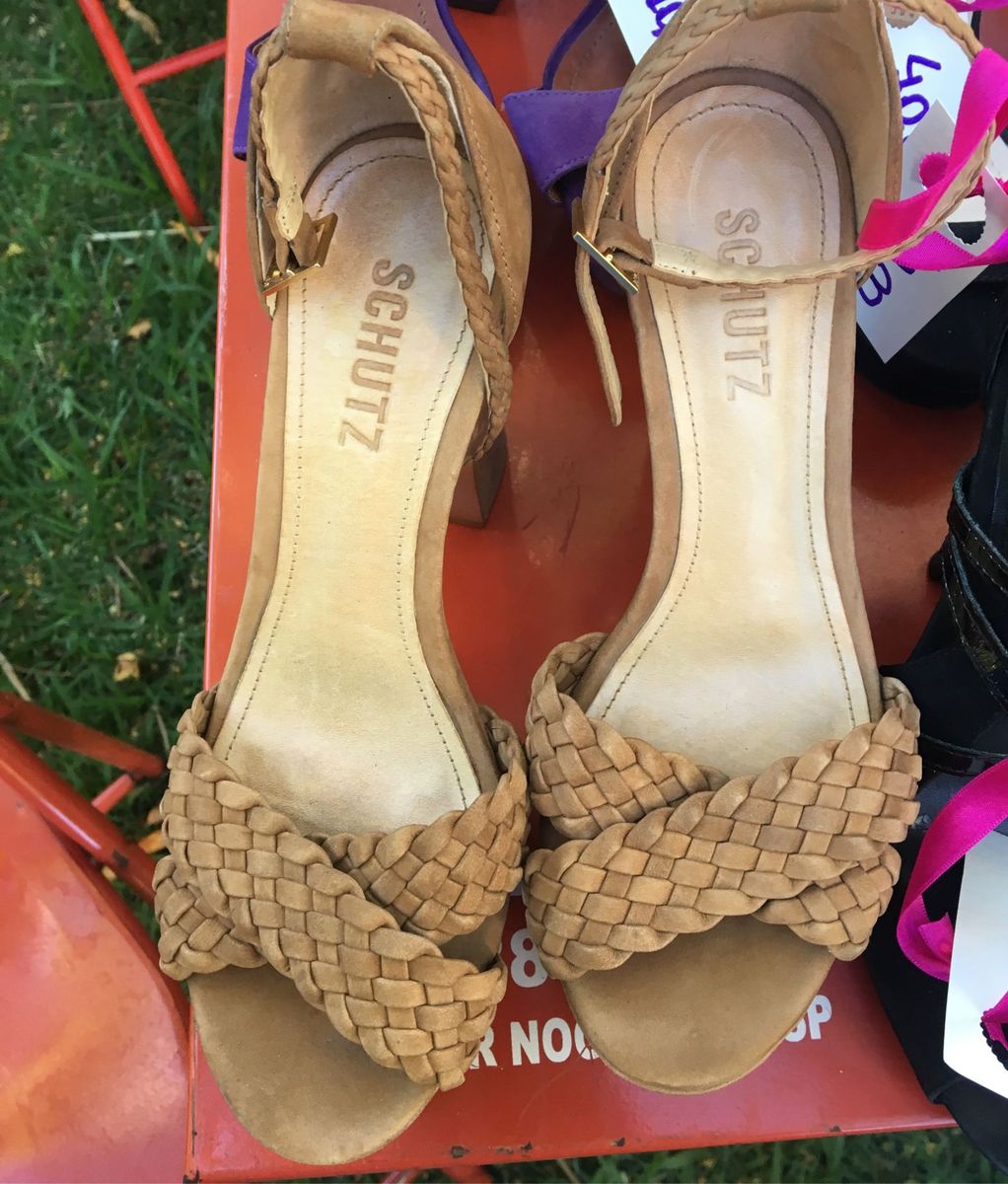 Plataforma Schutz Caramelo | Sandália Feminina Schutz Usado 31492537 ...