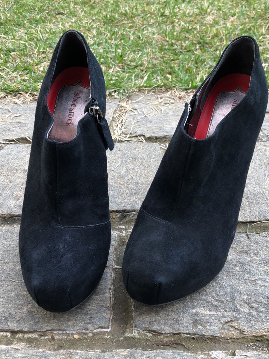 Plataforma Shoestock Salto Alto Meia Pata | Sapato Feminino Shoestock ...