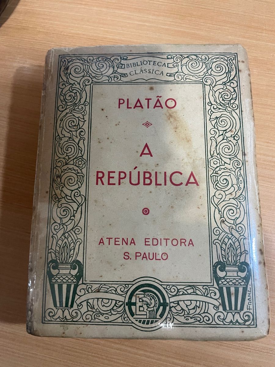 Platão - a República | Livro Atena Editora São Paulo 1943 Usado 86400135 | enjoei