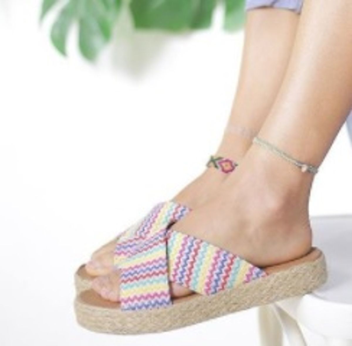 Playa Platform Colorida | Sandália Feminina Percky Shoes Usado 52052057 ...