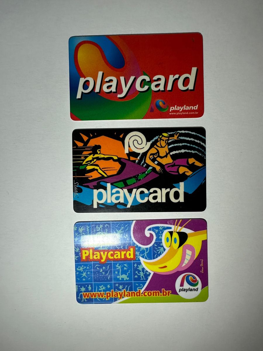 Playland Cards Antigos do Parque | Produto Vintage e Retro Playland ...