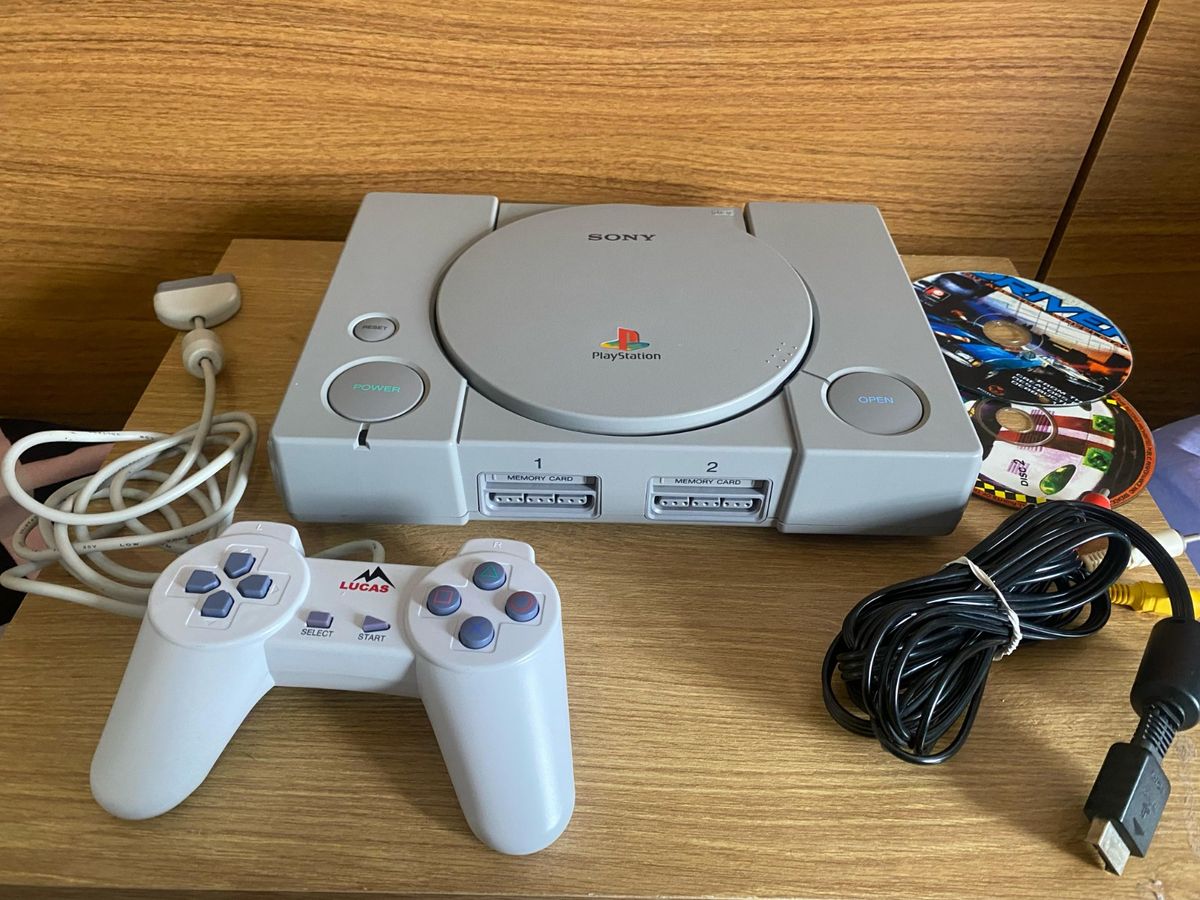 Playstation 1 Fat Completo Ps1 | Console de Videogame Ps1 Usado ...