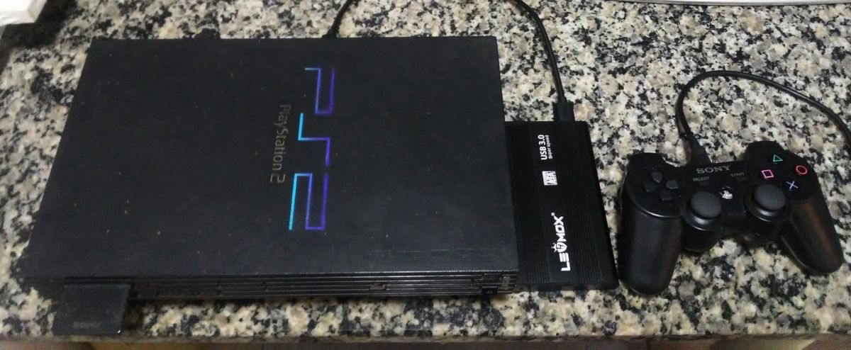 Playstation 2 Fat Desbloqueado Via Opl C/ Hd Lotado de Jogos!! Ps2/ps1 ...