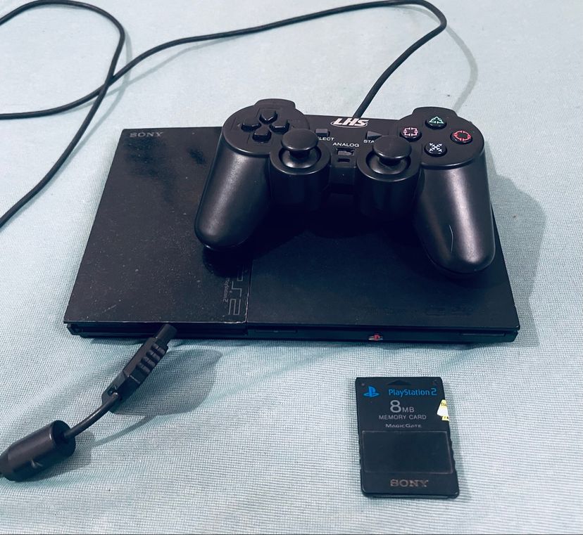 Playstation 2 Ps2 Antigo Slim Funcionando | Console de Videogame ...