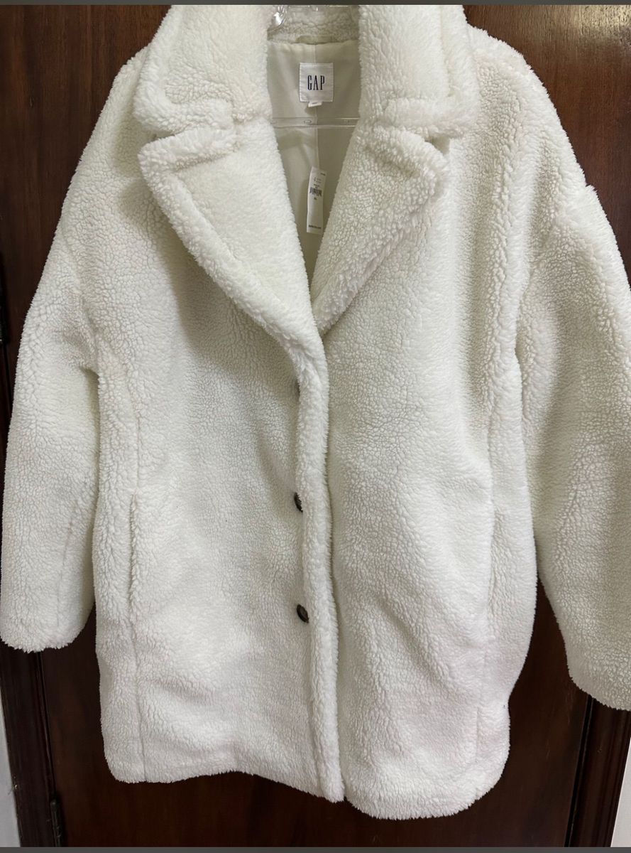Plus Size Casaco Sherpa Alongado Gap Xxl Novo com Etiqueta | Casaco ...