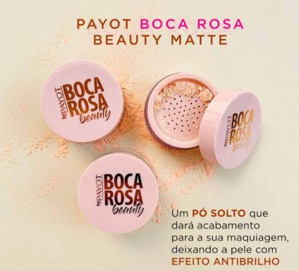 Pó Compacto Boca Rosa Única Cor Mármore 3 | Maquiagem Feminina Payot ...